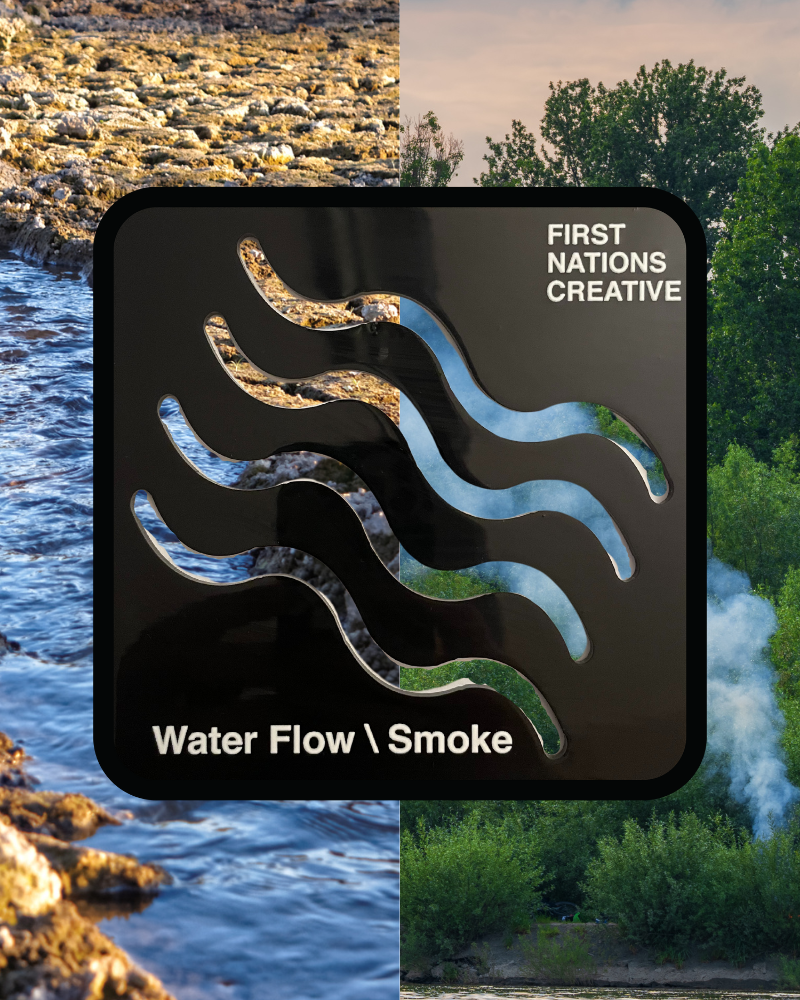 First Nations Creative - Aboriginal Symbol Stencils - Water Flow or Sm
